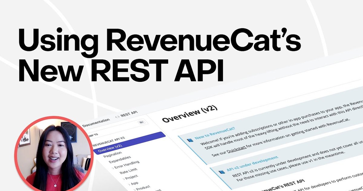 Using RevenueCat's New Rest API | Product Setup – RevenueCat