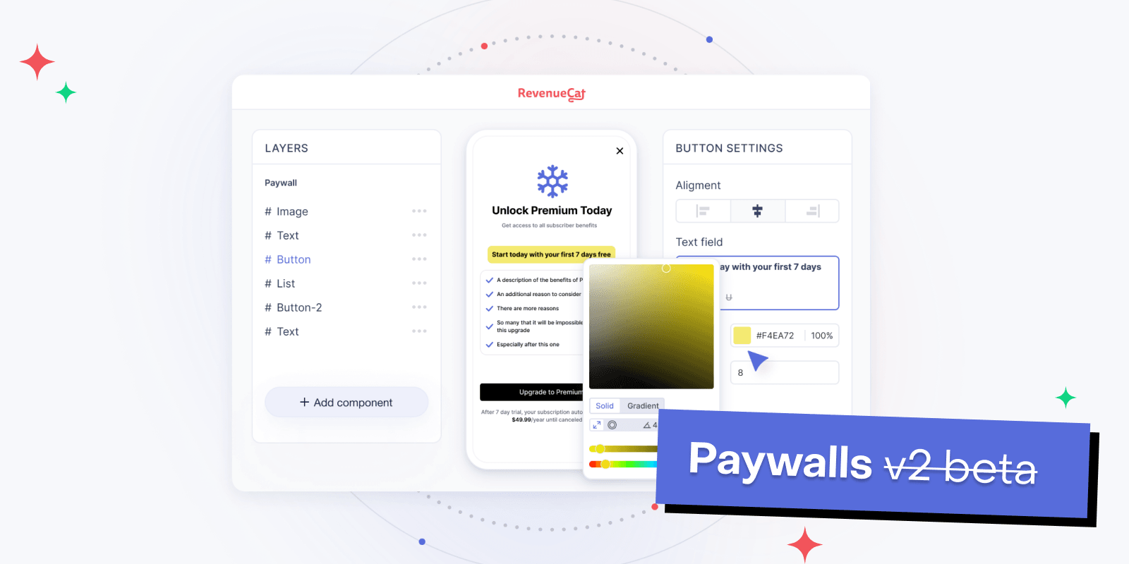 Announcing RevenueCat Paywalls ‘v2’ GA – Fully native, free, high‑performance paywalls ...
