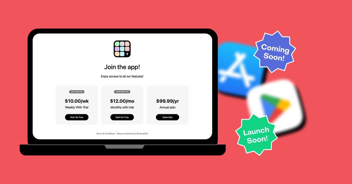 How to pre-sell app subscriptions on the web before launch