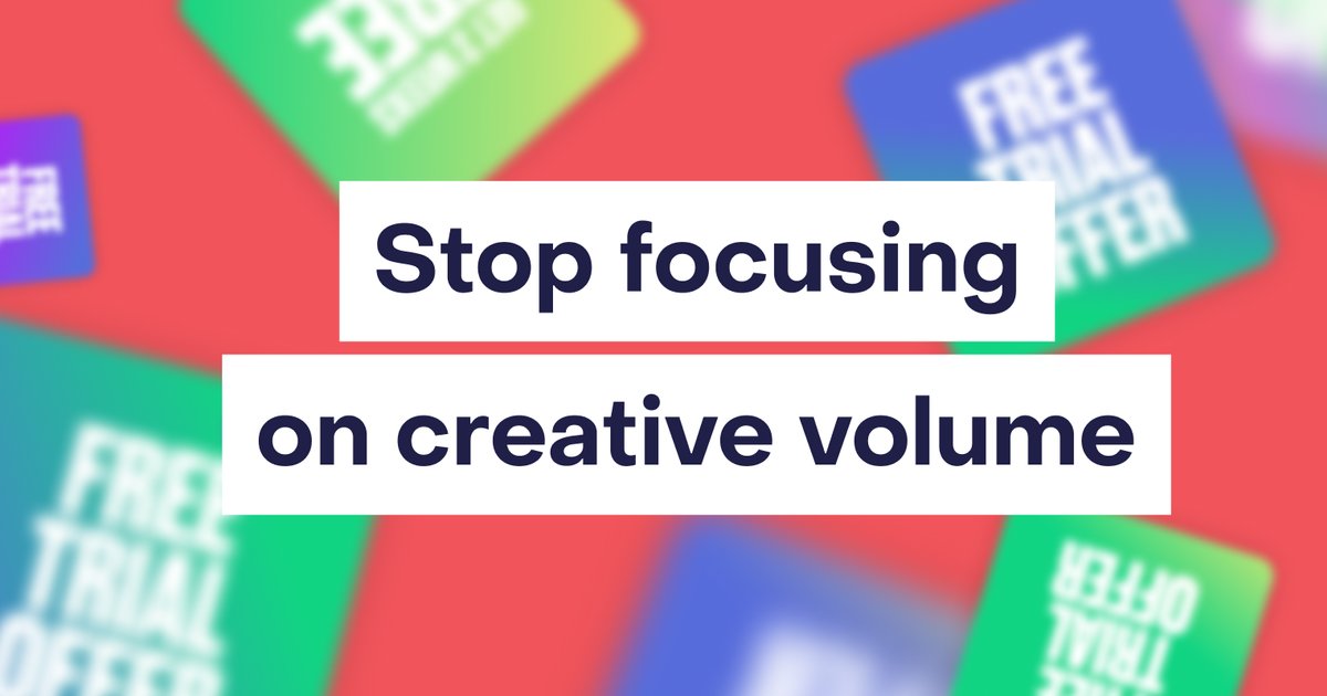 The creative volume trap in Meta ads